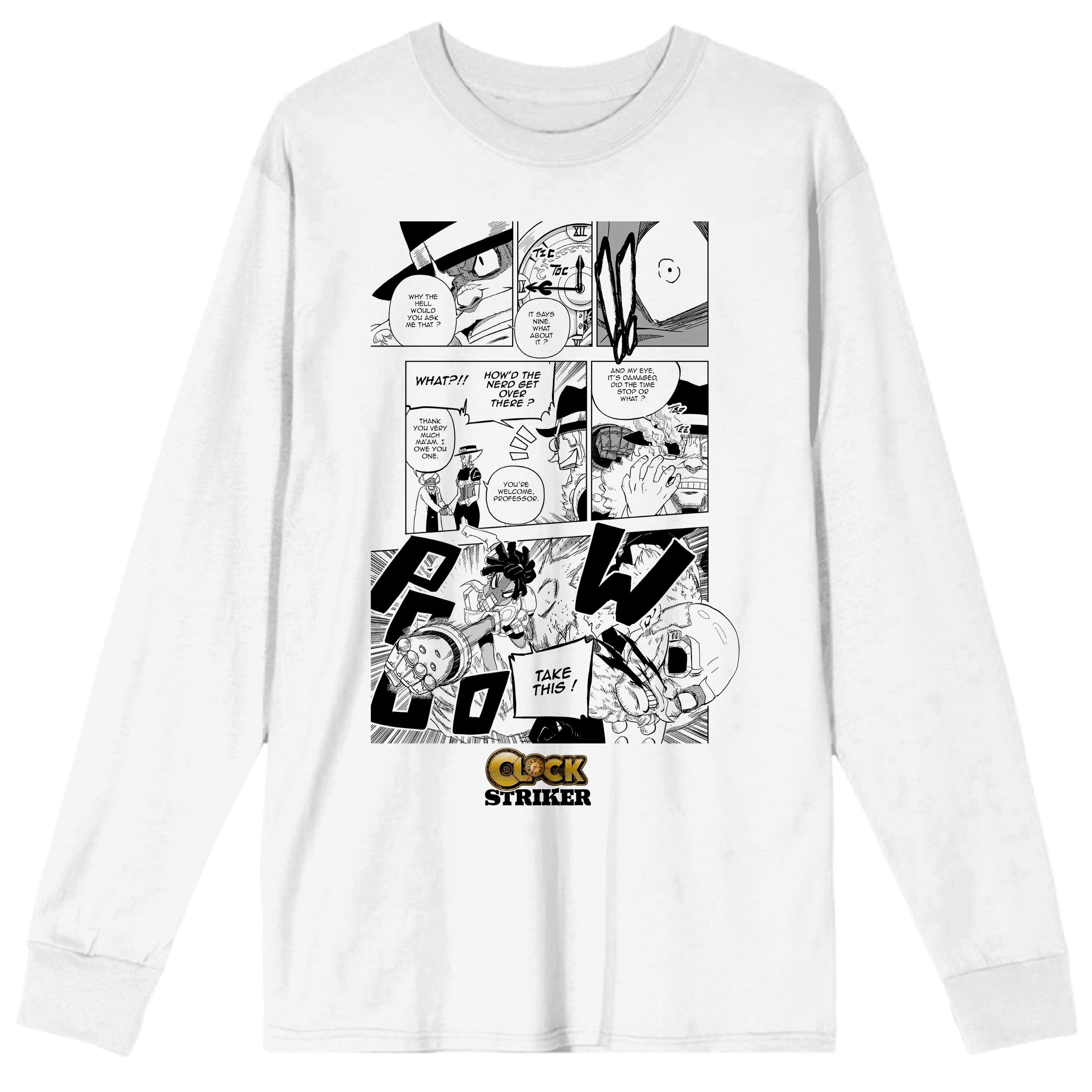 Saturday AM Clock Striker Manga Page Cast Punching Adult White Long ...