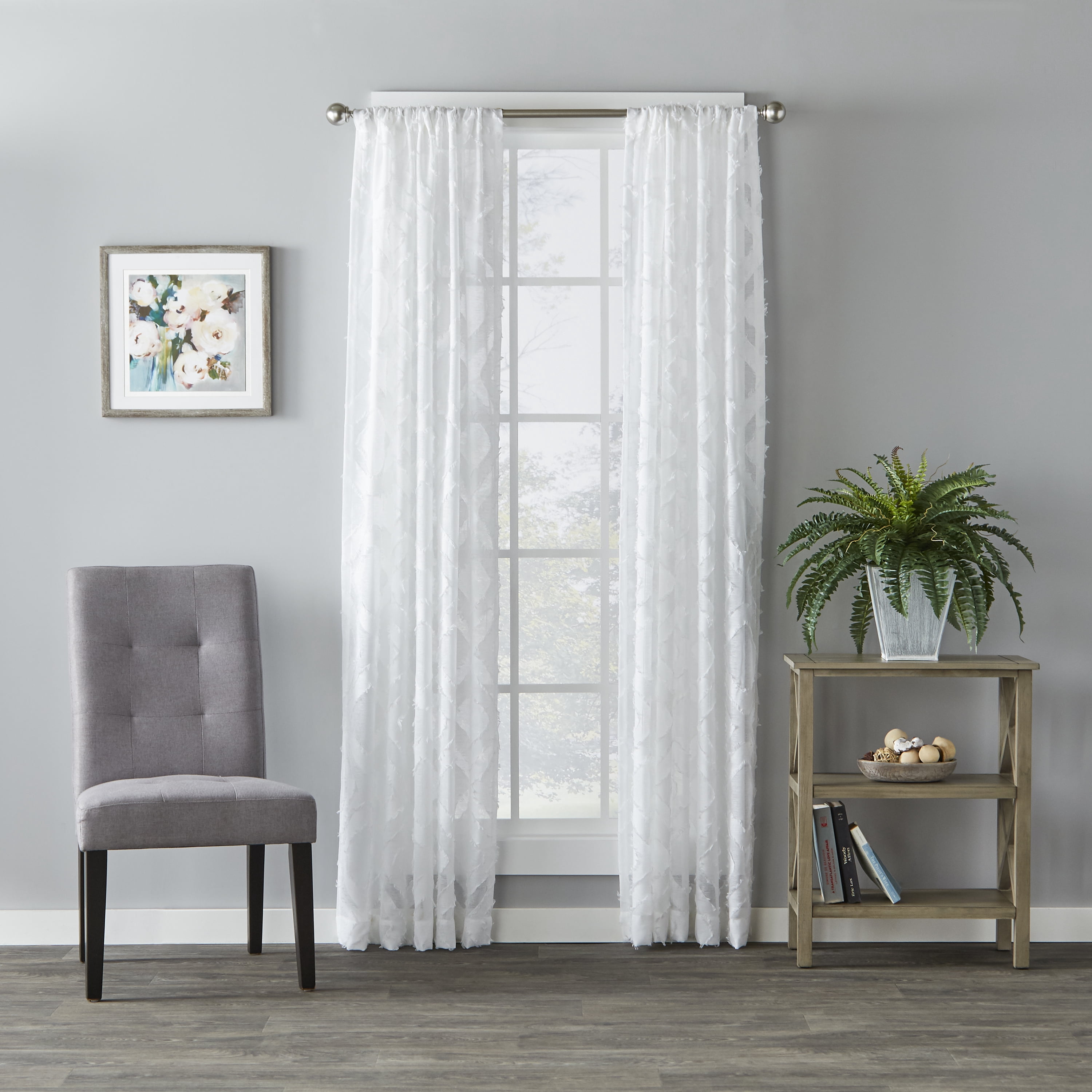 Saturday Knight Ltd Edge Diamond Shaped Window Panel With 1.5" Rod ...