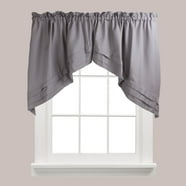 GoodGram Elegant Georgette Purple Tassled Rod Pocket Sheer Curtains, 57 ...