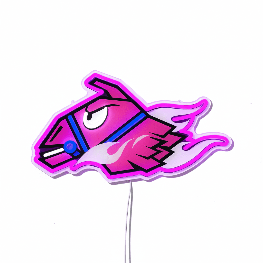 Saturday Neon Fortnite Supply Llama LED Neon Sign – 20" W x 11.34" H ...