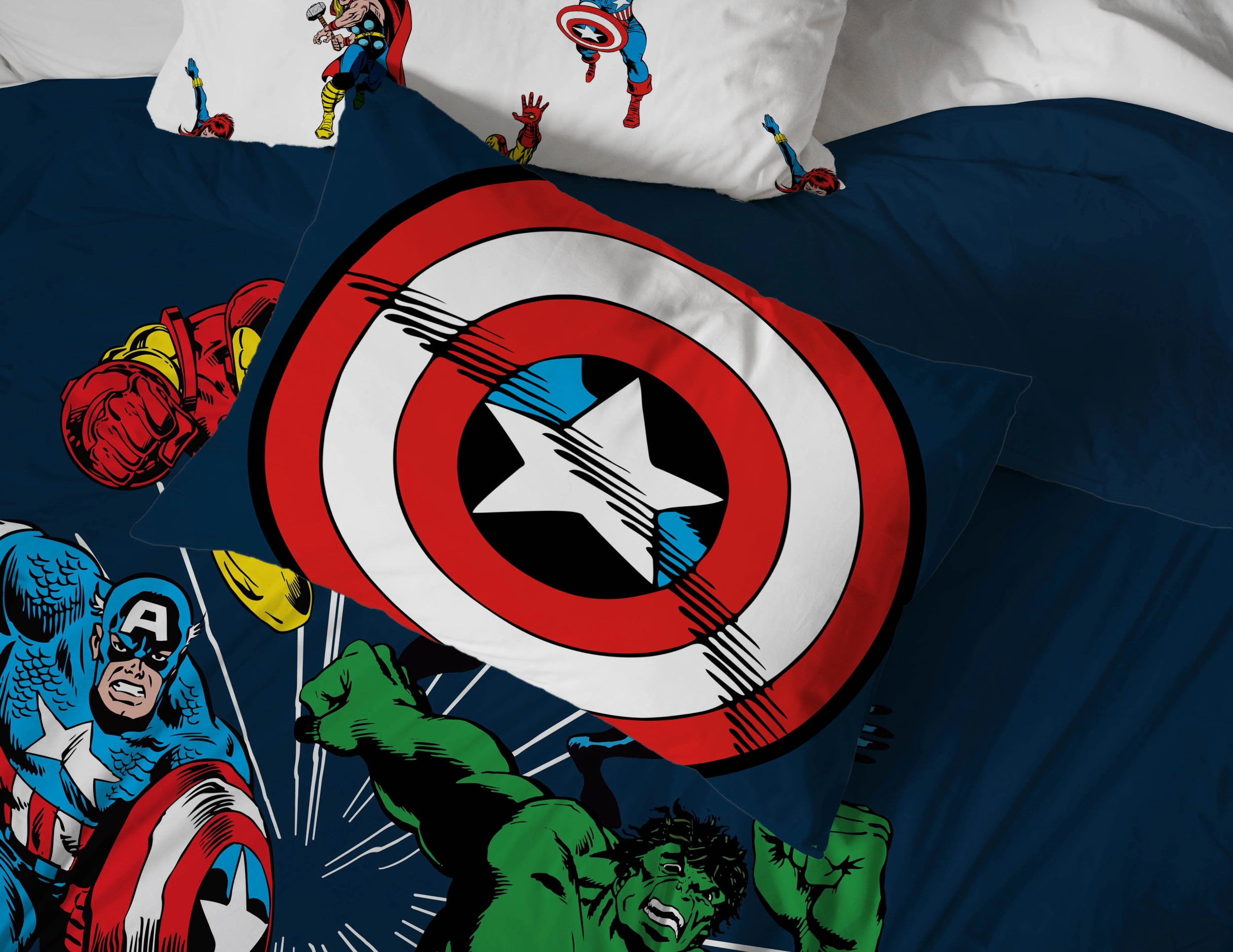 Saturday Park Marvel Invincible 100% Organic Cotton Kids' Duvet Cover ...