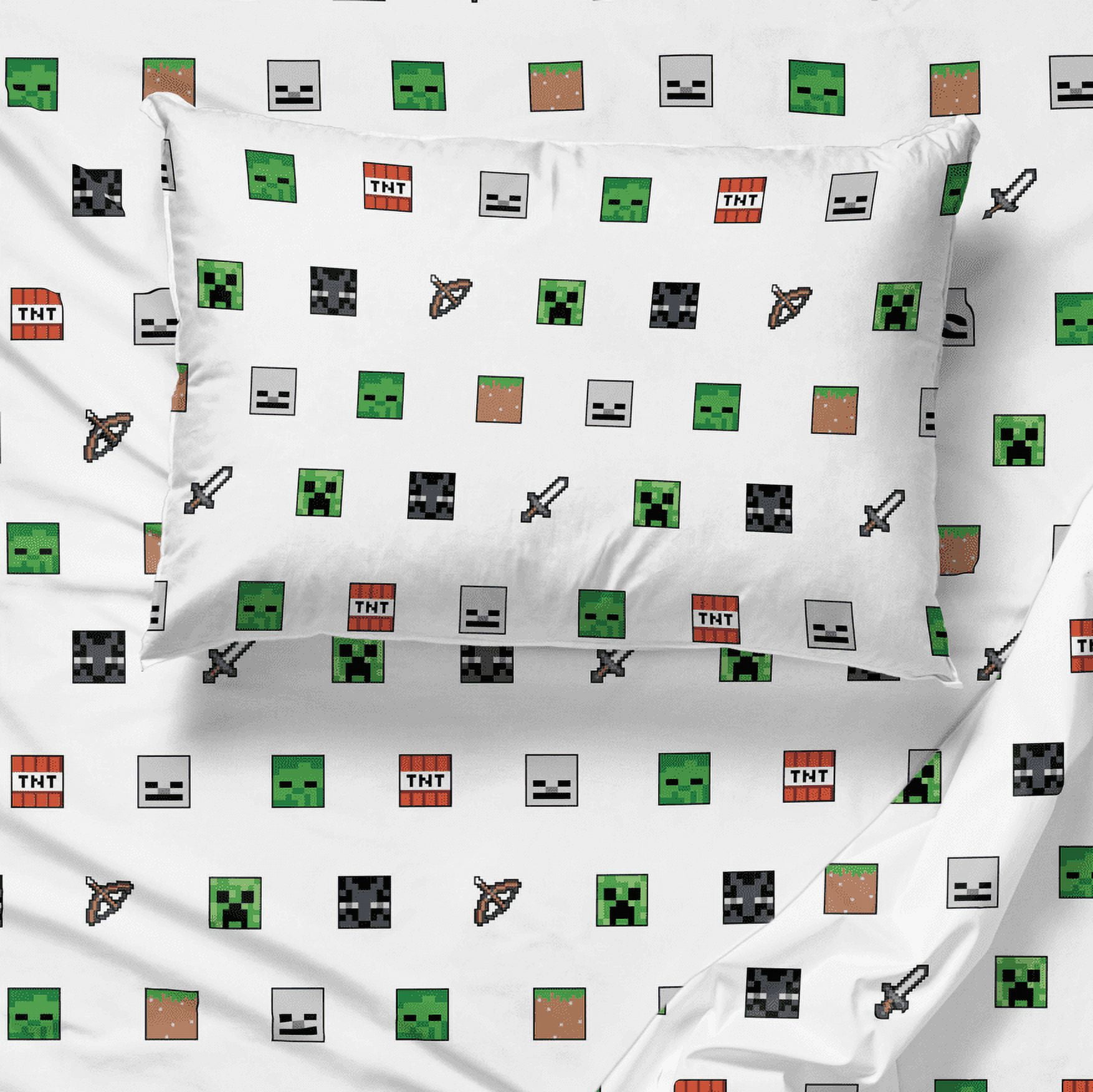 Saturday Park Minecraft Game Themed 100% Organic Cotton Kids' Queen ...