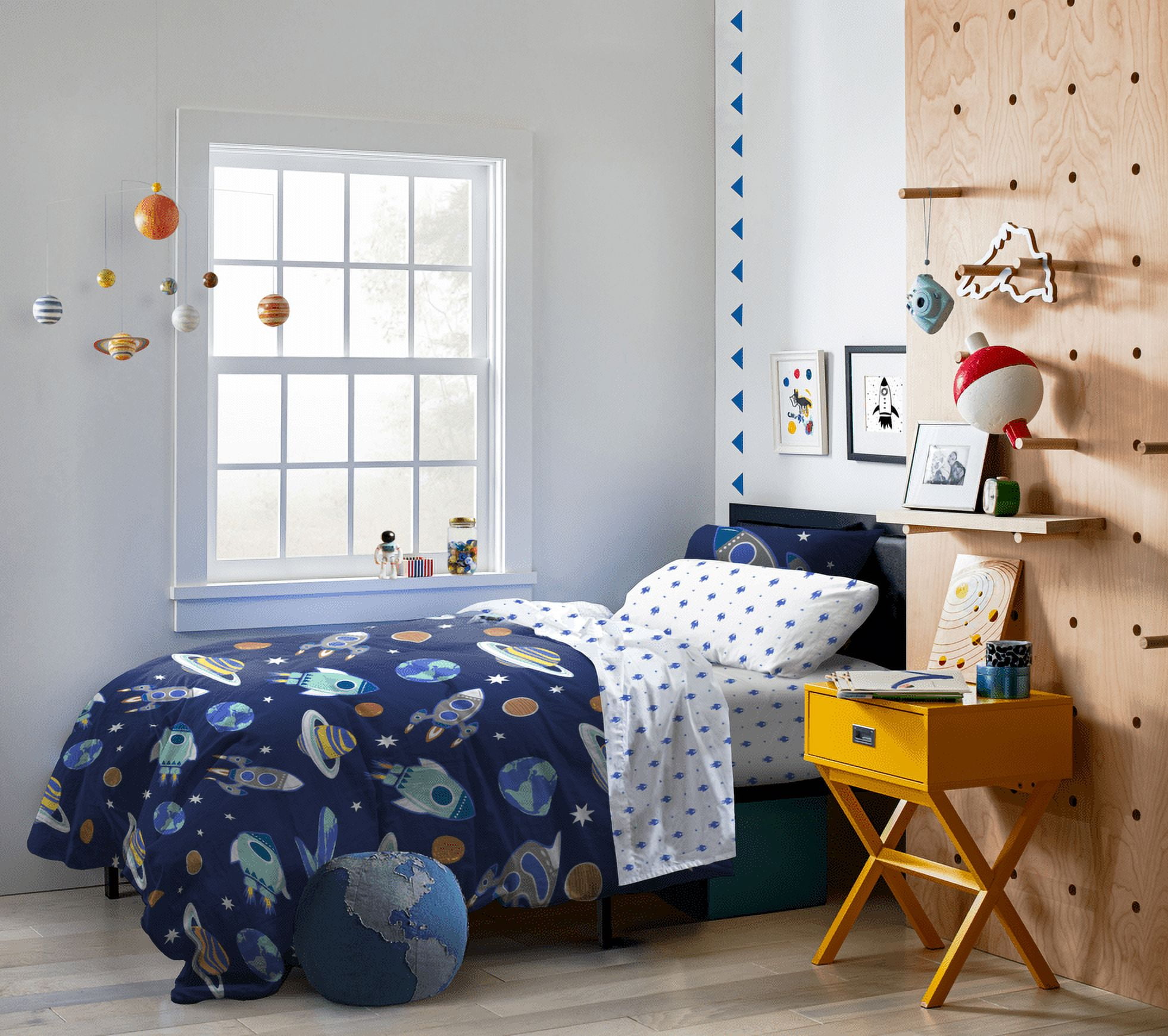 Saturday Park Outer Space 100% Organic Cotton Sheet Set - Walmart.com