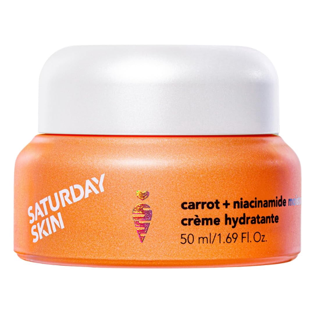 Saturday Skin Moisturizer Face Lotion with Carrot, Niacinamide ...