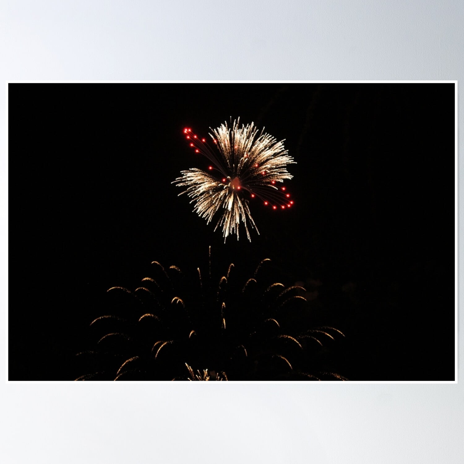 Saturn Firework Poster Wall Art, Modern Wall Decor, 12x18 UNFRAMED ...