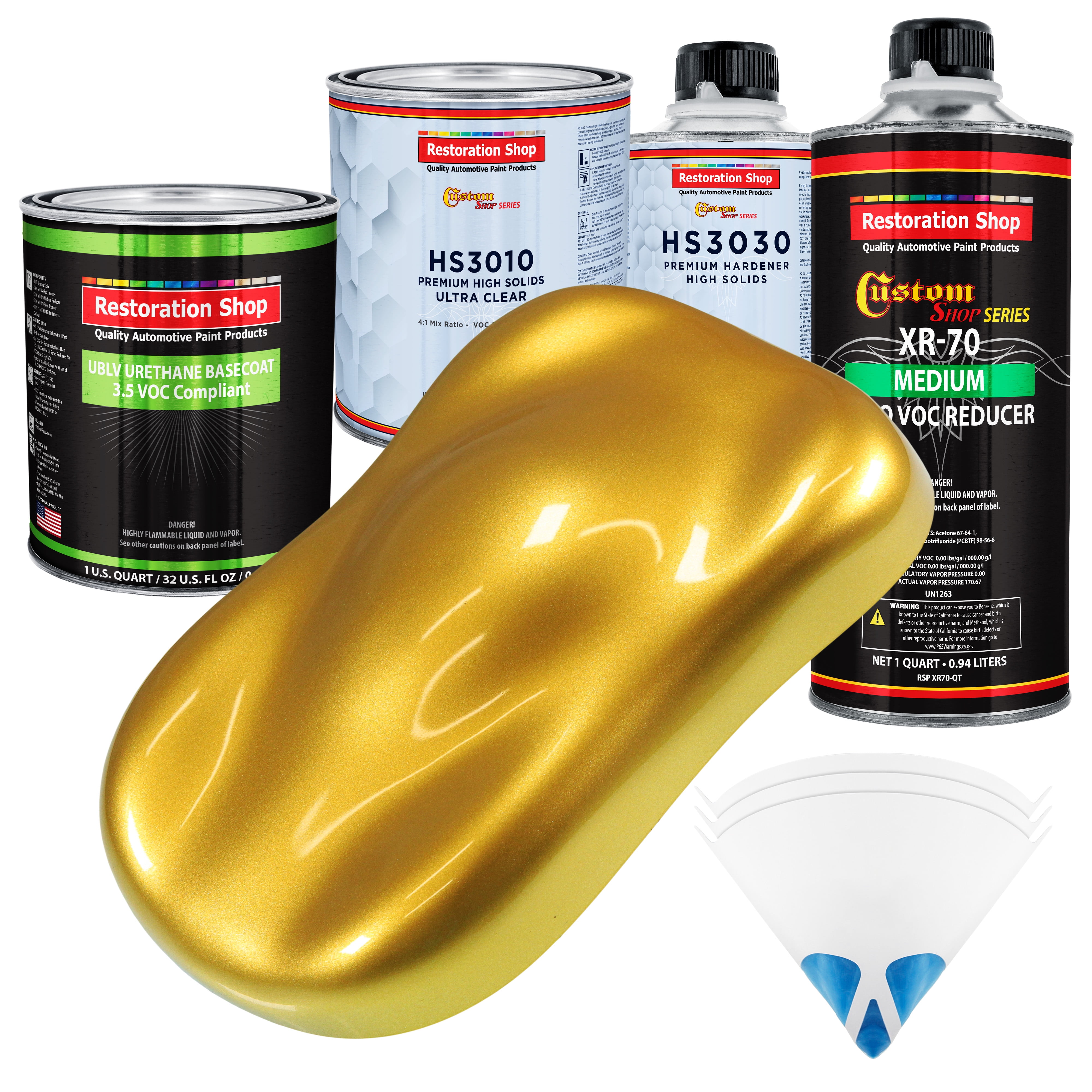 Saturn Gold Firemist Prem Quart Kit Low VOC URETHANE BASECOAT Car Auto ...
