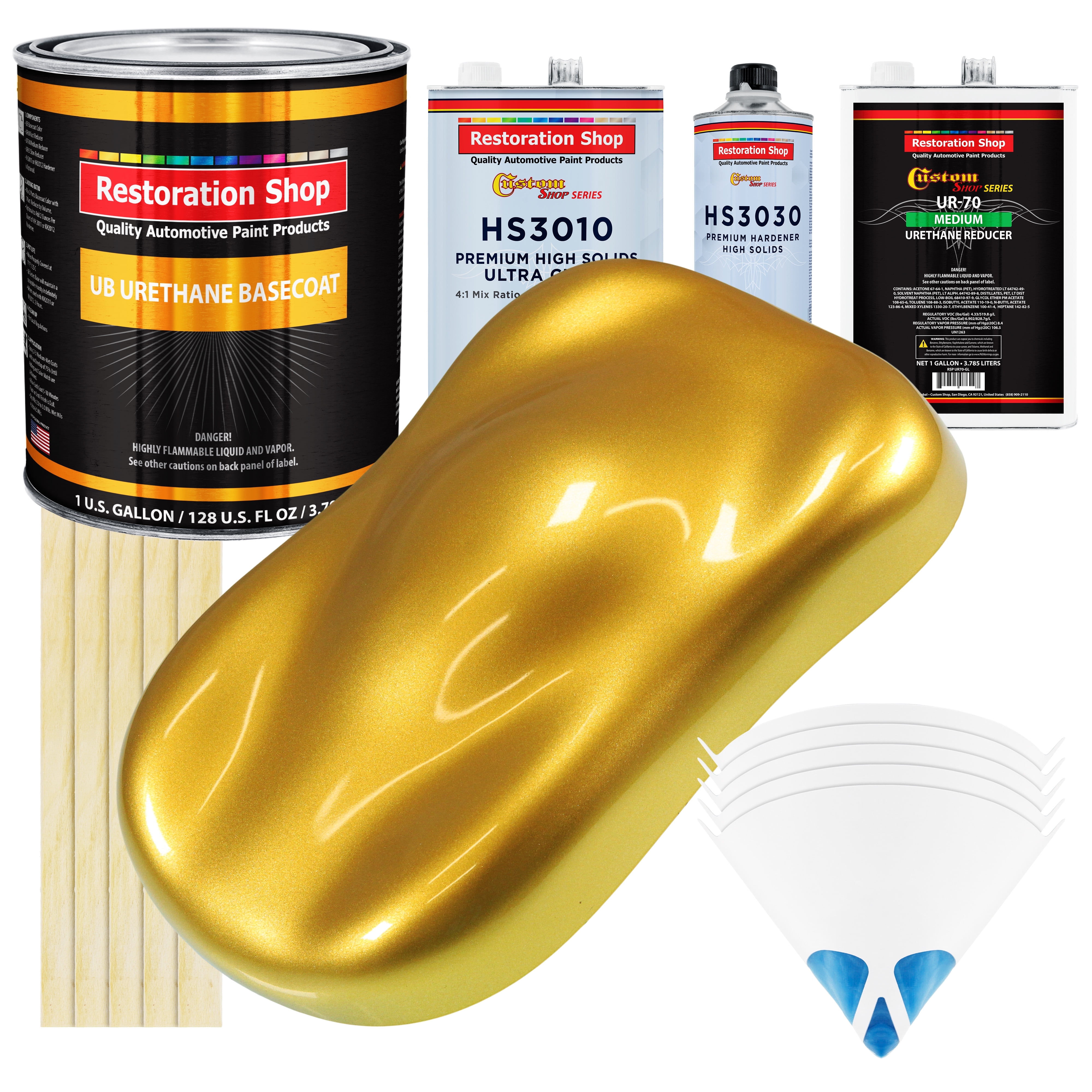 Saturn Gold Firemist Premium Gallon Kit URETHANE BASECOAT Car Auto ...