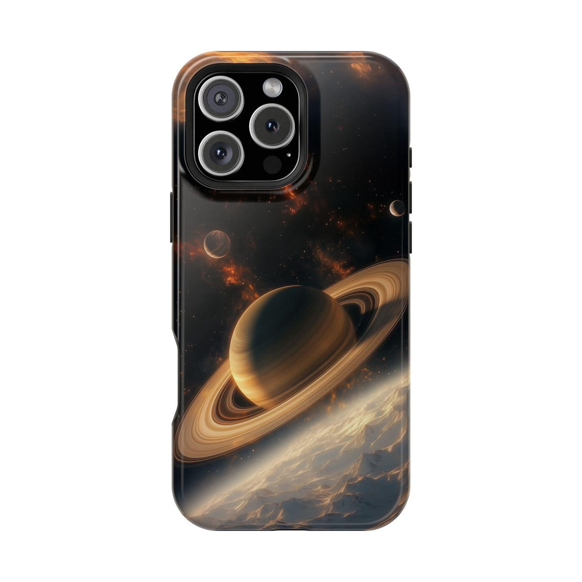Saturn Planet Moon Surface Celestial Scenic Artistic Art Phone Case ...