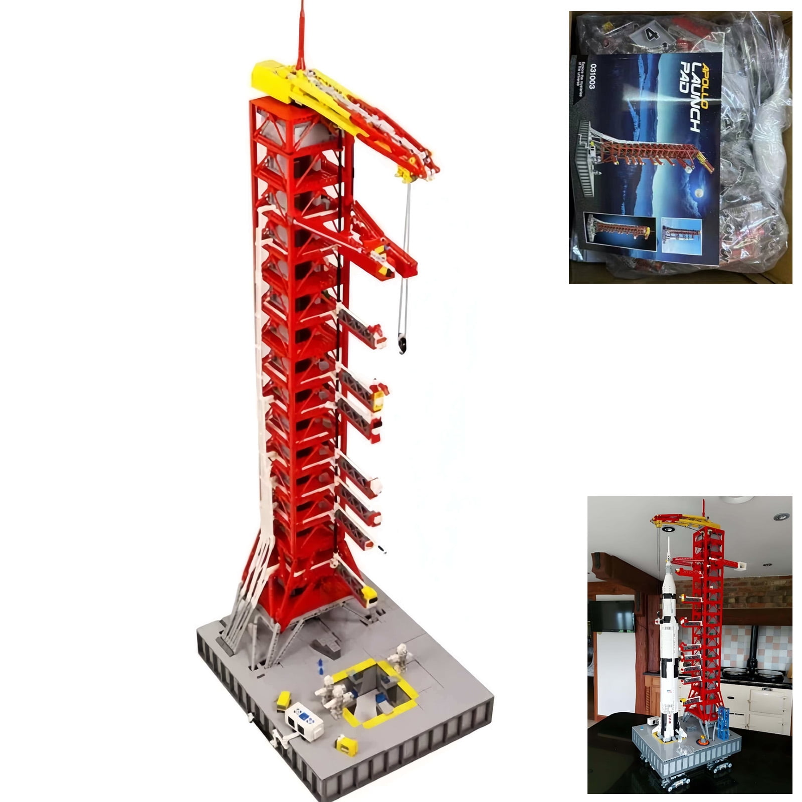 Saturn-V Launch Umbilical Tower Building Blocks Apollo Launch Pad ...