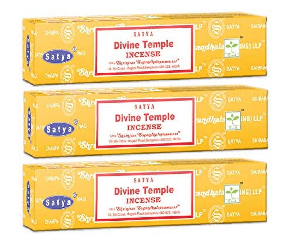 Satya 3 Pack of Nag Champa Incense Sticks Original Sai Baba - Walmart.com
