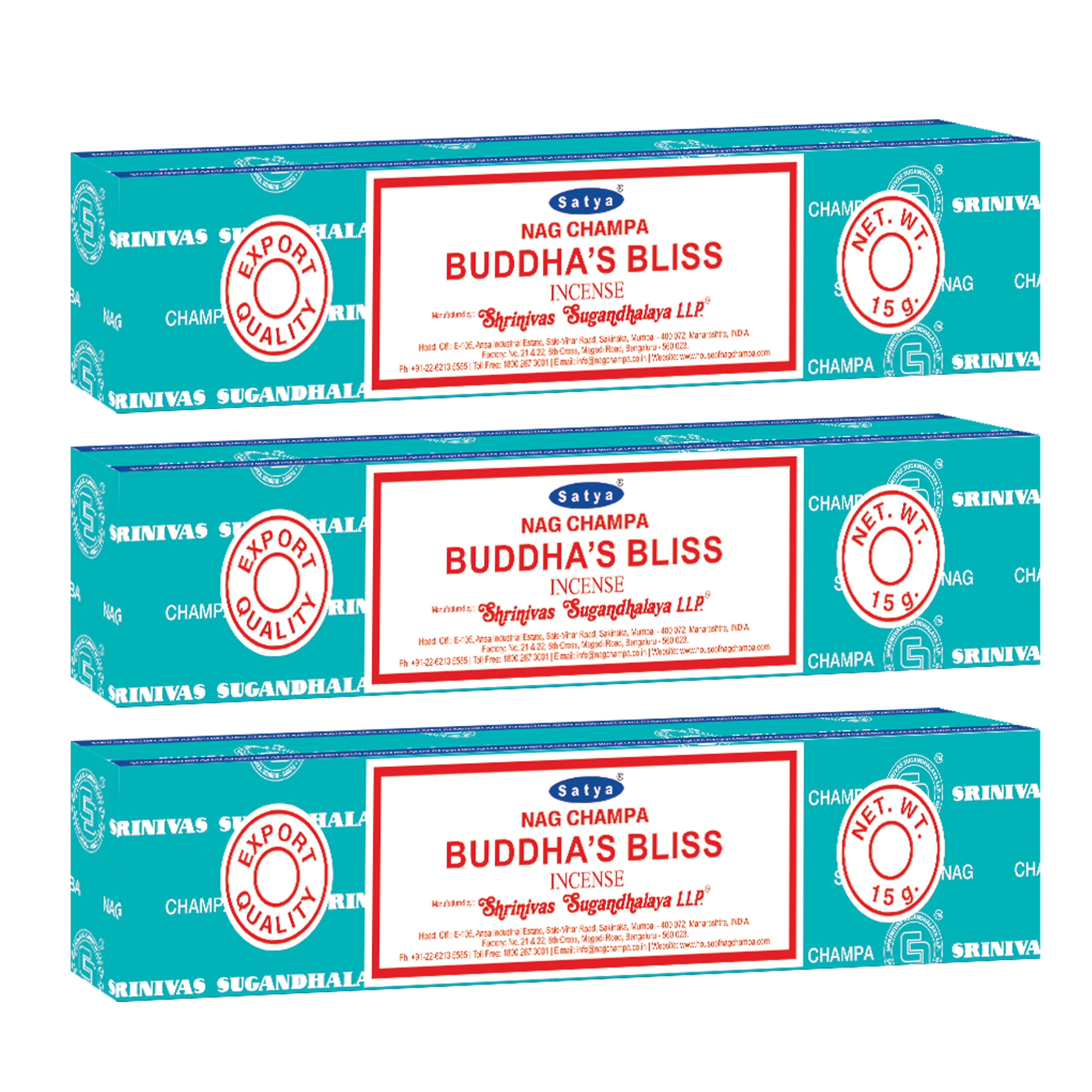 Satya 3 Pack of Nag Champa Incense Sticks Original Sai Baba | Hand ...