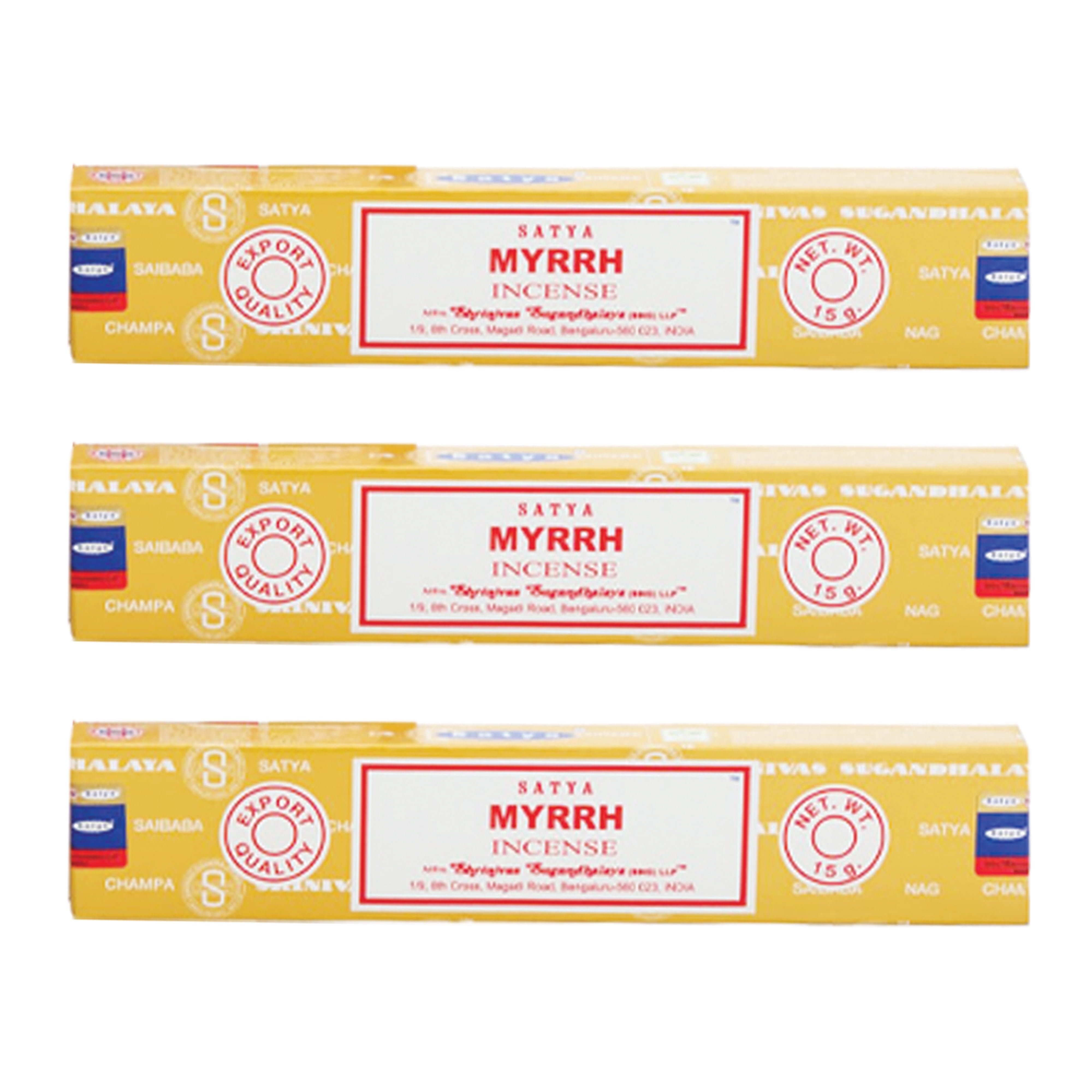Satya 3 Pack of Nag Champa Incense Sticks Original Sai Baba | Hand ...