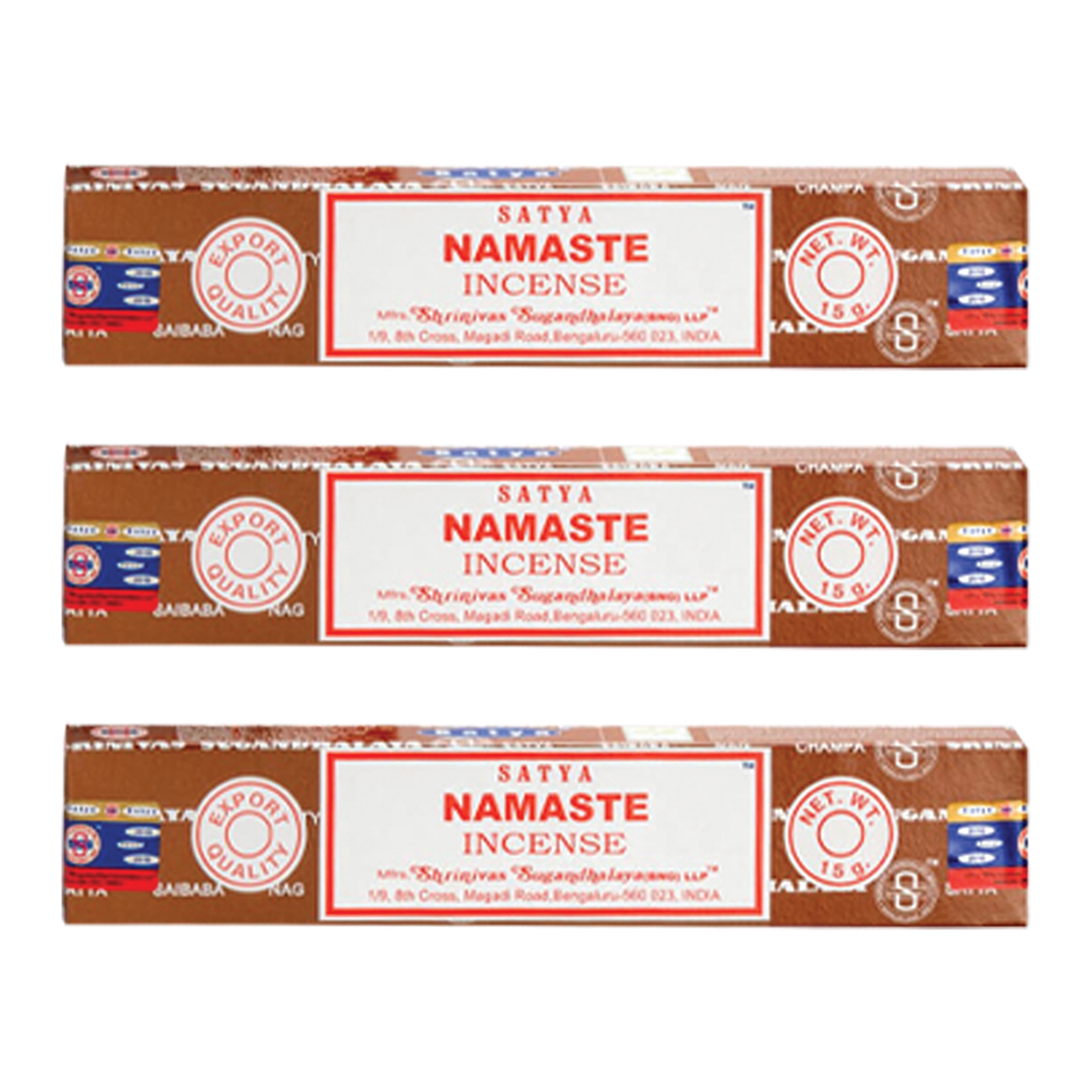 Satya 3 Pack of Nag Champa Incense Sticks Original Sai Baba | Hand ...