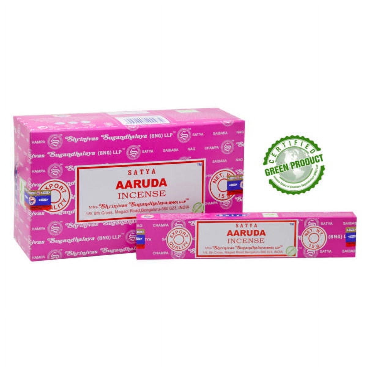 Satya Aaruda Incense Sticks 12 Packs x 15 Grams Box of 180 Grams - Walmart.com