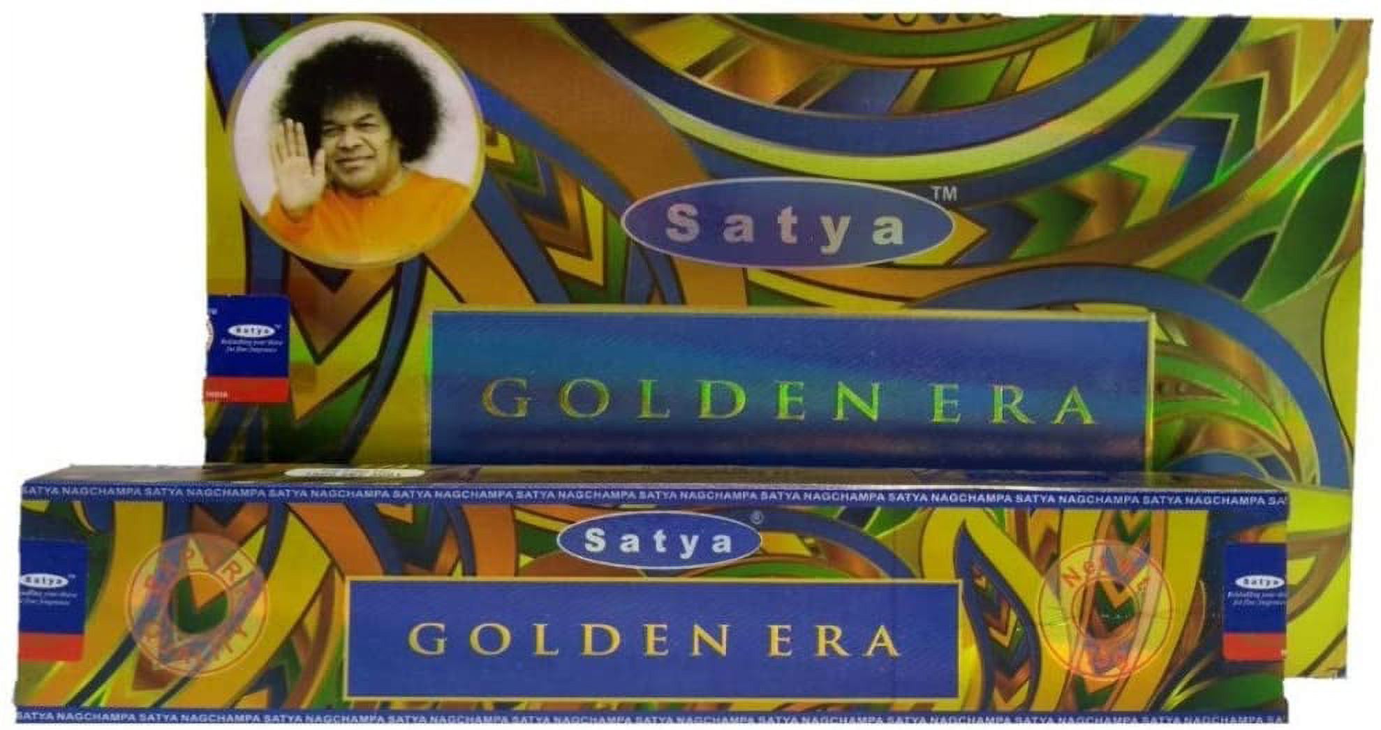 Satya Golden Era Incense Sticks 180 Grams Full Box - Walmart.com