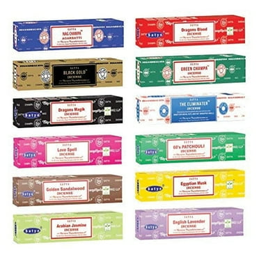 Hem Incense Sticks Mix Assortment Set: 12 Random Hexa Fragrances with ...