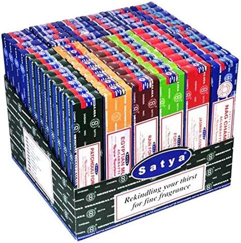 Satya Nag Champa Incense PrePack Display - 72 Pcs. 15g. Each - Walmart.com