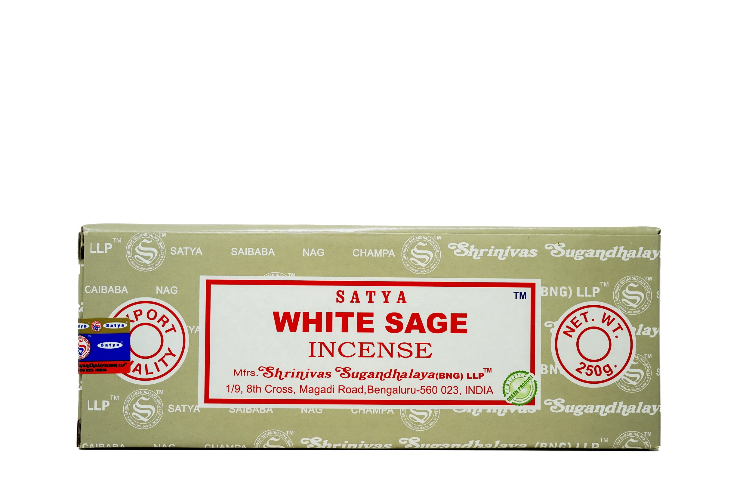 Satya Sai Baba Nag Champa - White Sage Incense Sticks | 250 GRAMS ...