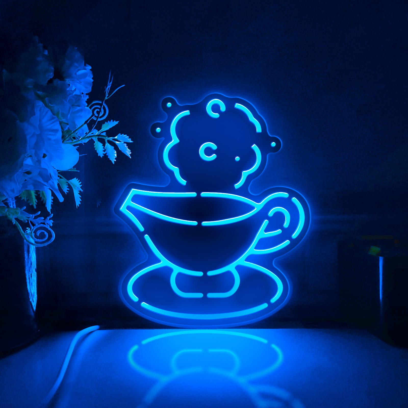 Sauce Barbecue Condiment Led Light Box, Dimmable Neon-Like Light Signs ...