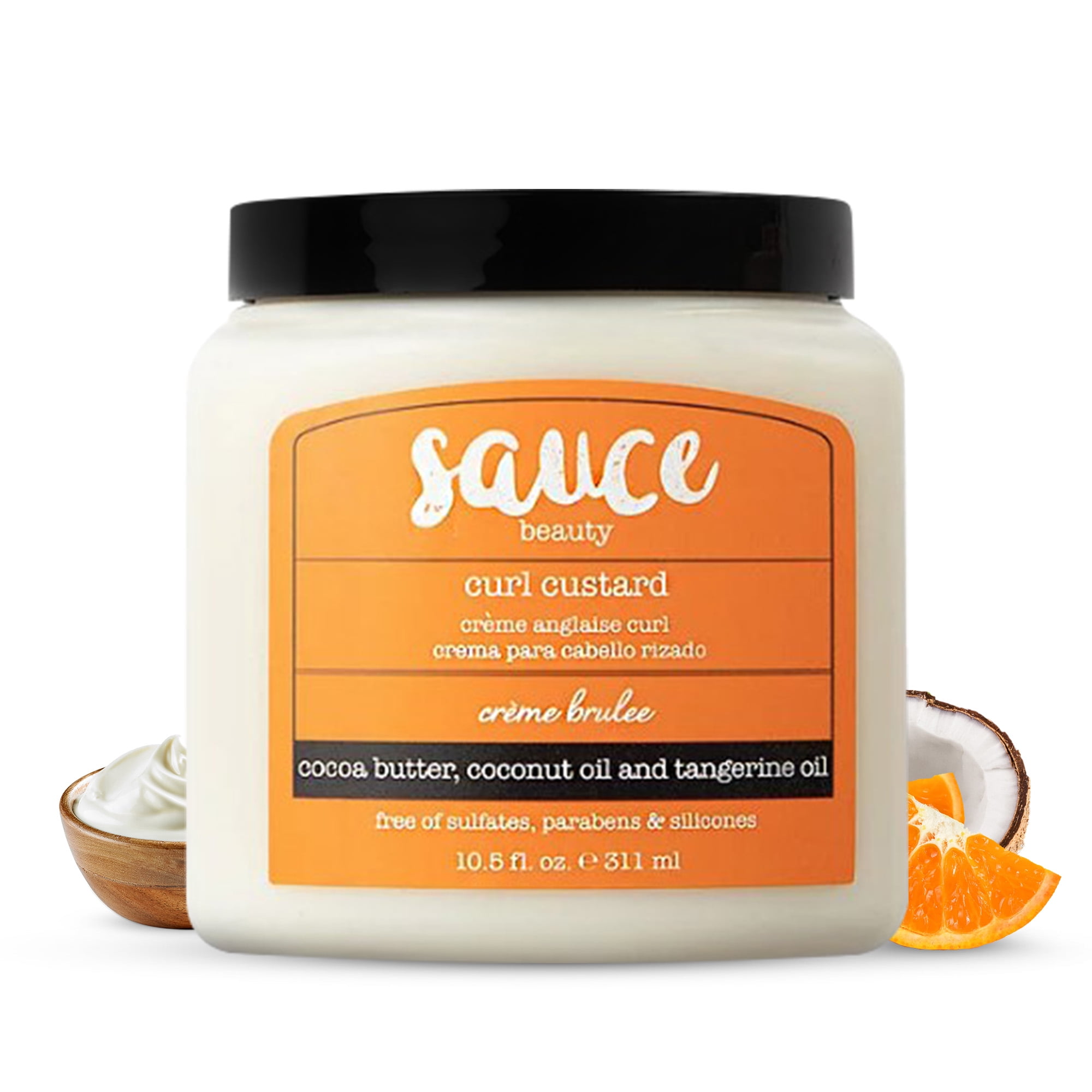 Sauce Beauty Curly Hair Cream, Crème Brulee Hair Mask with Cocoa Butter ...