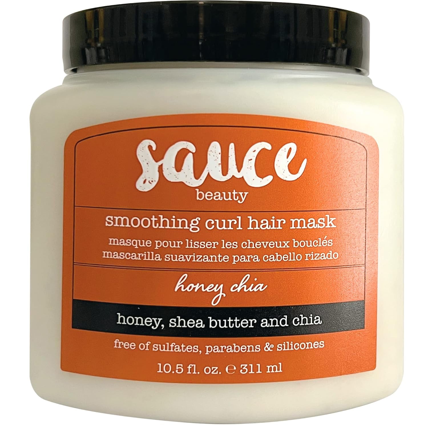 Sauce Beauty Deep Moisture Condition Curl Hair Mask, Honey Chia with ...