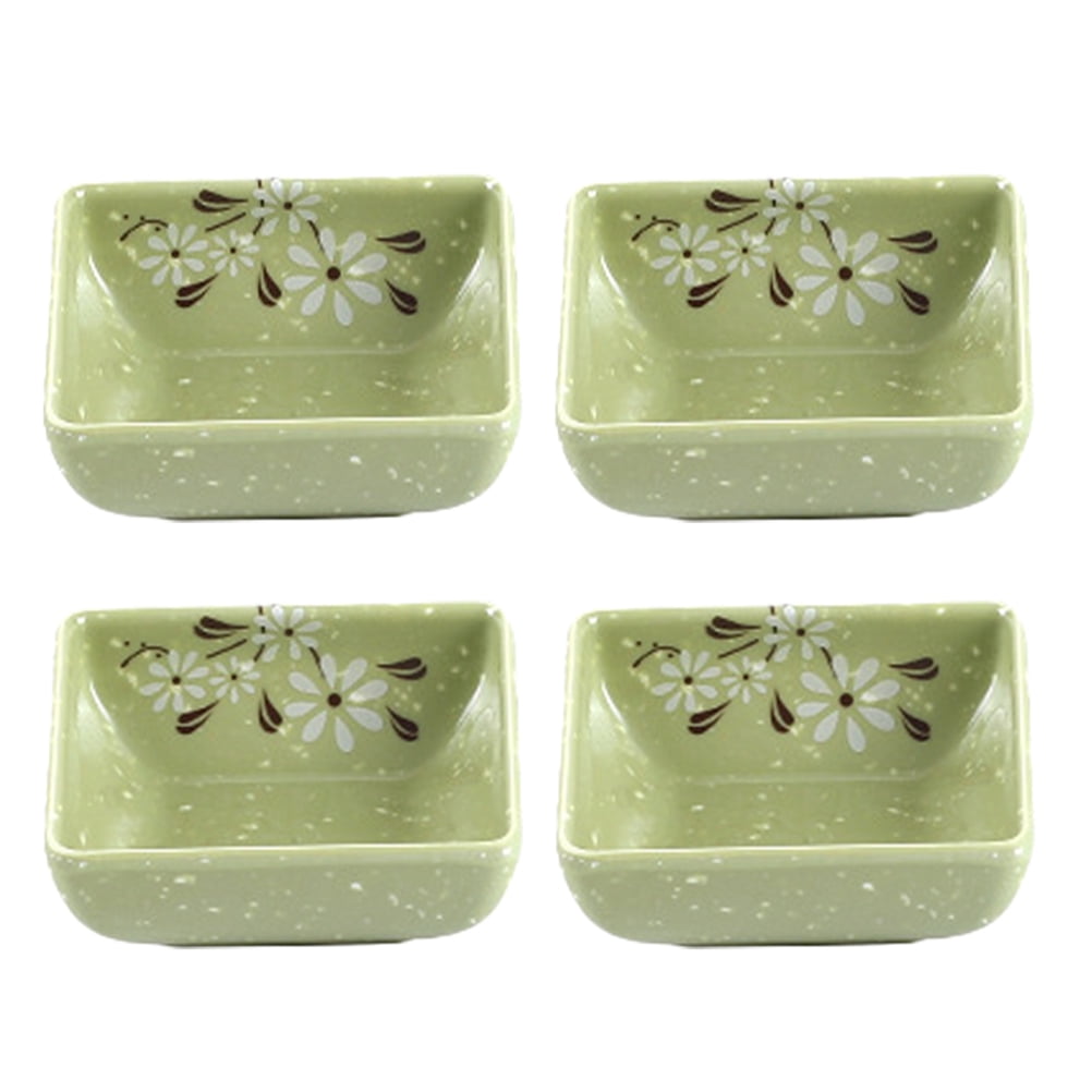 Sauce Bowls Dipping Dish Set Small Cups Dip Soy Mini4Dishes Seasoning ...