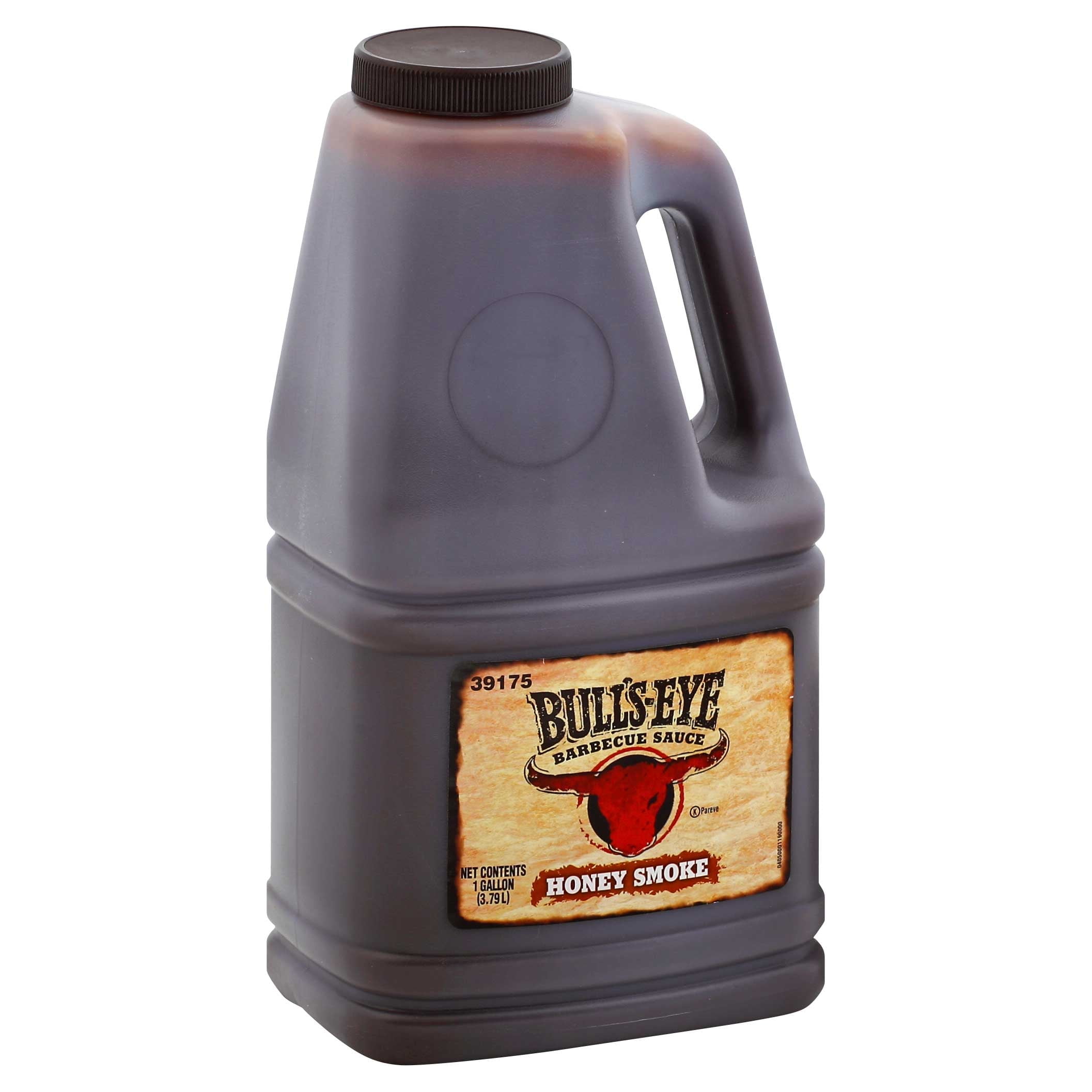 Sauce Bulls Eye Honey Smoke Barbecue 4 Case 1 Gallon - Walmart.com