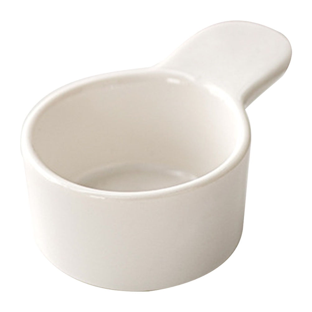 Sauce Dipping Plate Flavor Condiment Dish Ceramic Handle Condiment Dish ...