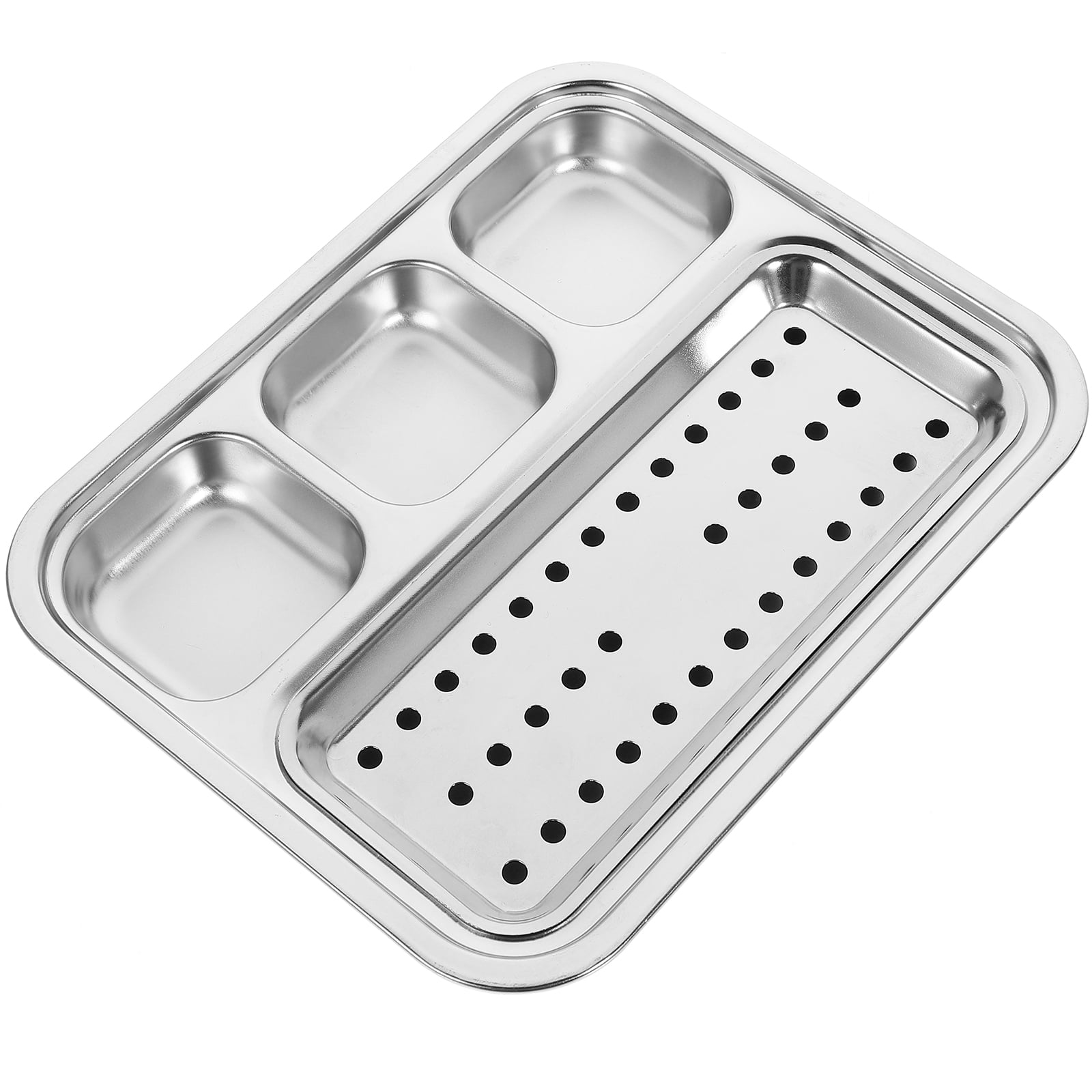 Sauce Plate Barbecue Food Tray Sushi Oil-filter Shelf Compartment ...