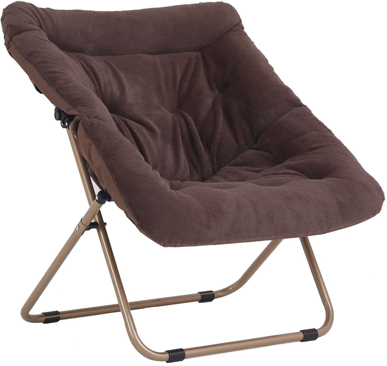 Saucer Chair, Comfy Bedroom Chairs, Oversized Folding Faux Fur Chair ...