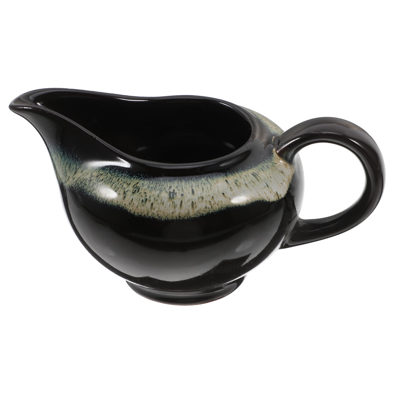 Sauces Boat with Handle Ceramic Gravy Boat Ceramic Creamer Dispenser ...