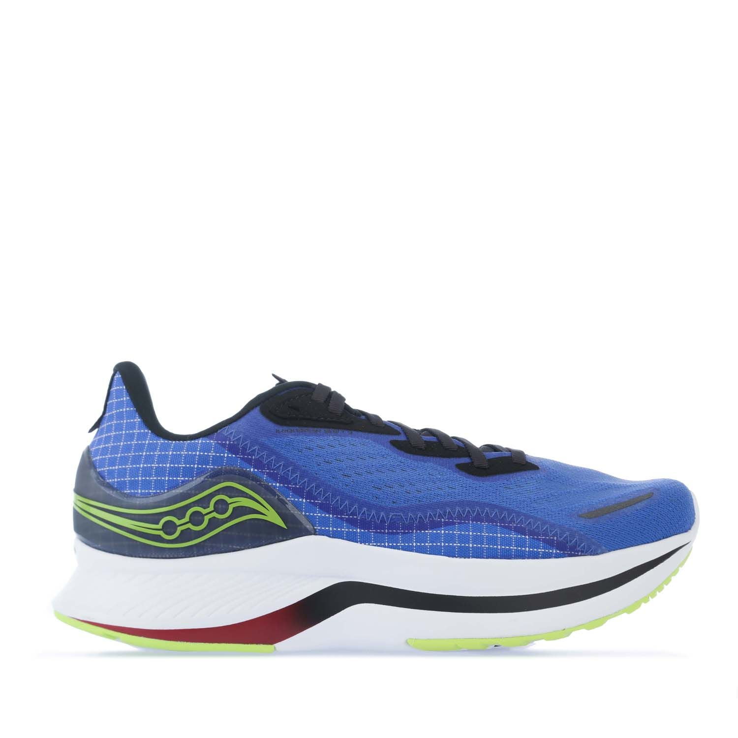 Saucony Men's Core Endorphin Shift 2 Running Shoe, Blue RAZ/Acid, 7.5 ...