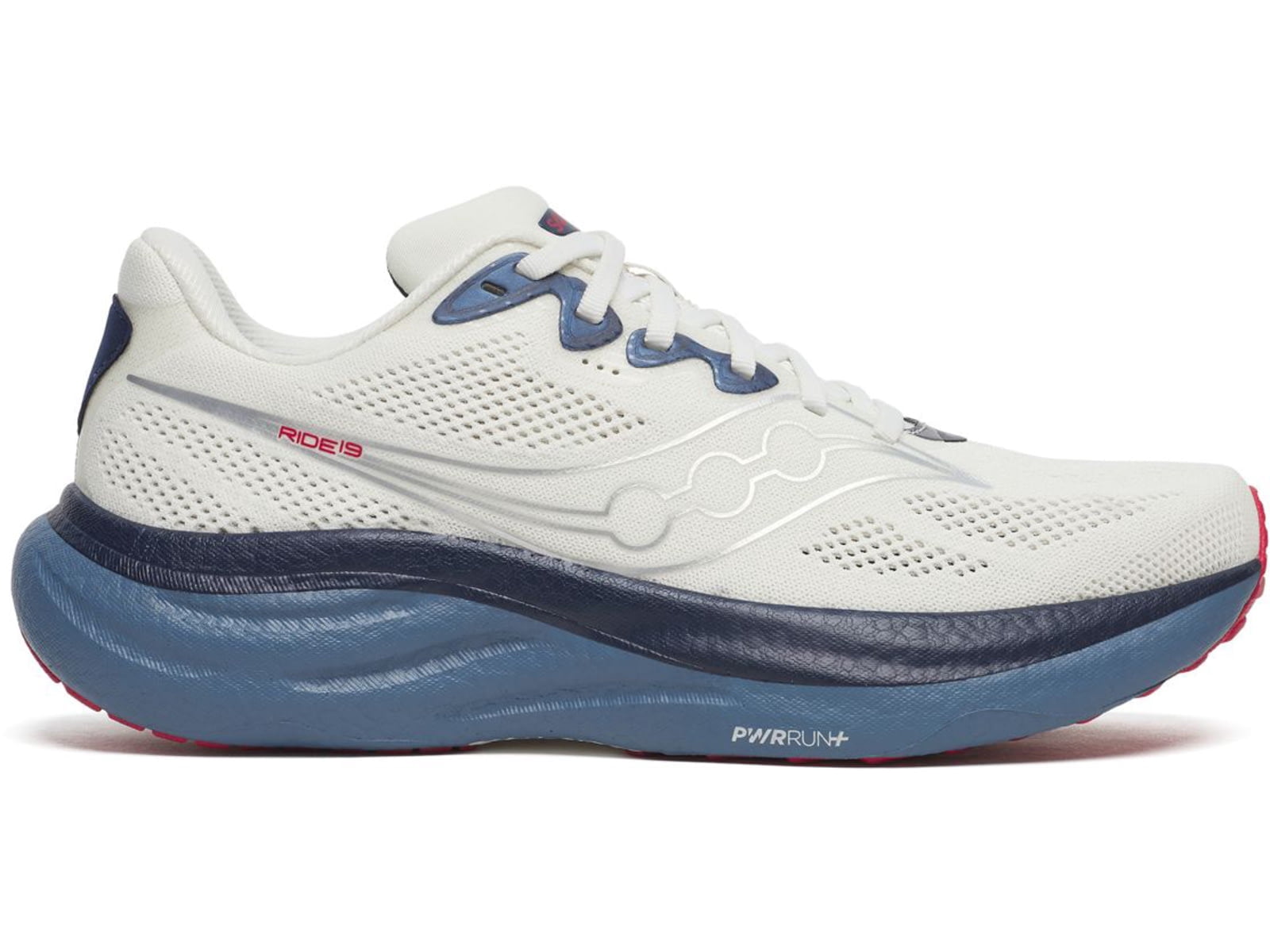 Saucony Ride 19, Ivory/Storm, 13 - Walmart.com