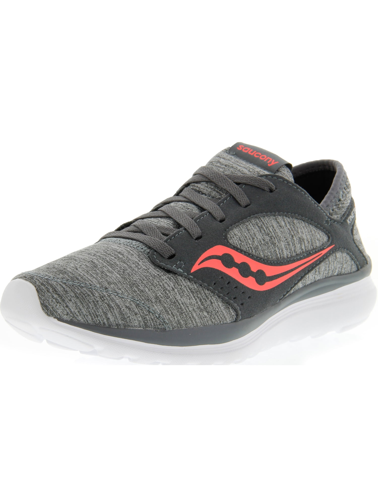 Saucony Women's Kineta Relay Grey / Heather Coral Ankle-High Mesh ...
