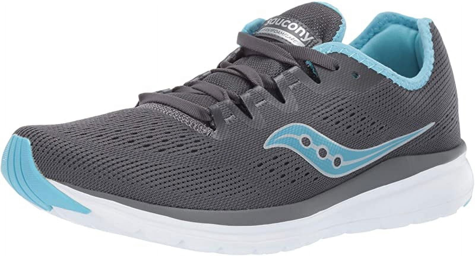 Saucony Women's Versafoam Flare Running Shoe, Charcoal/Light Blue, 6 B ...