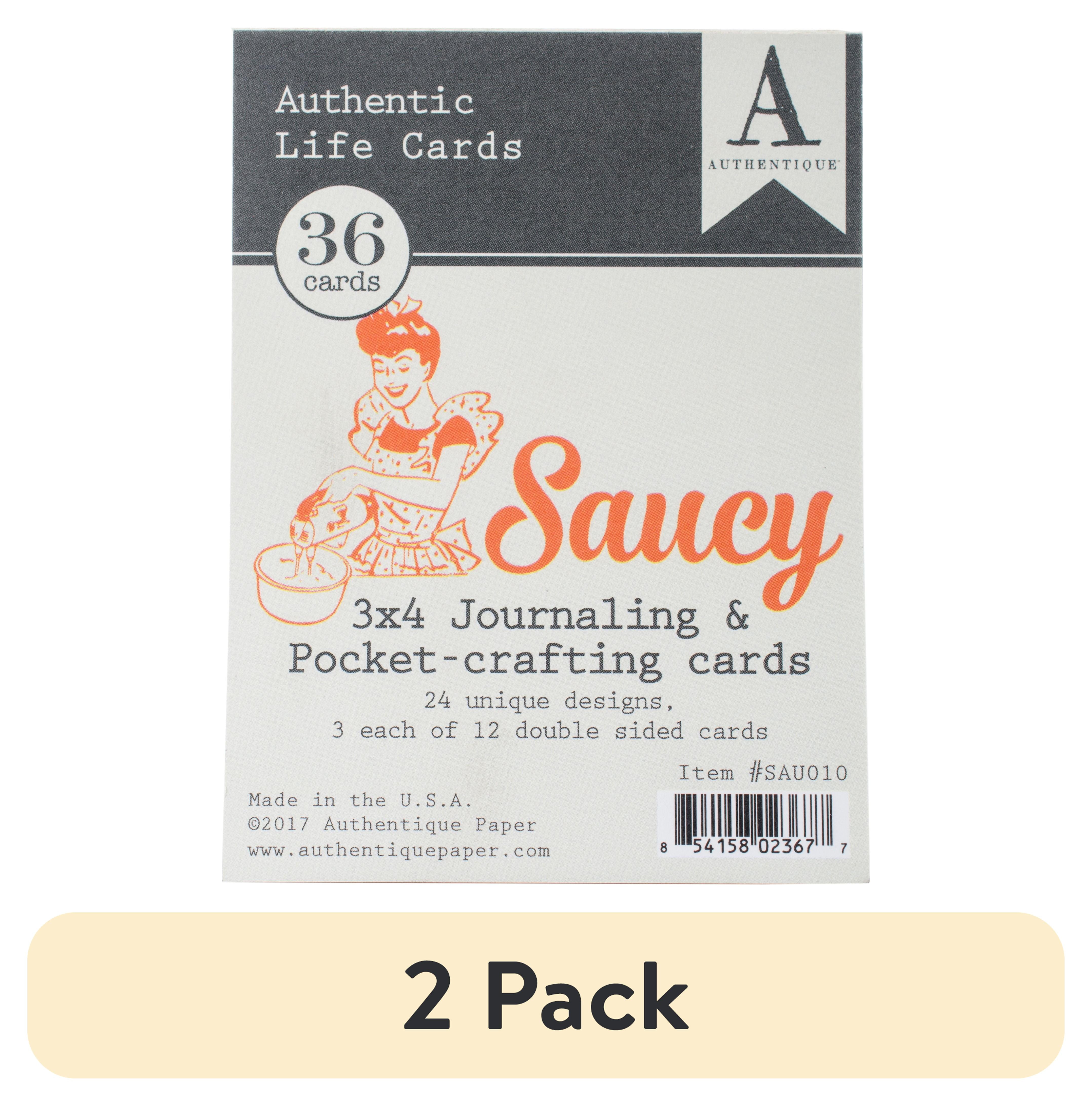 (2 pack) Saucy Authentic Life Cards 36/Pkg-3"X4" Pocket Crafting ...