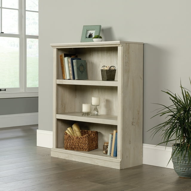 Sauder 3 Shelf Bookcase, Chalked Chestnut Finish - Walmart.com