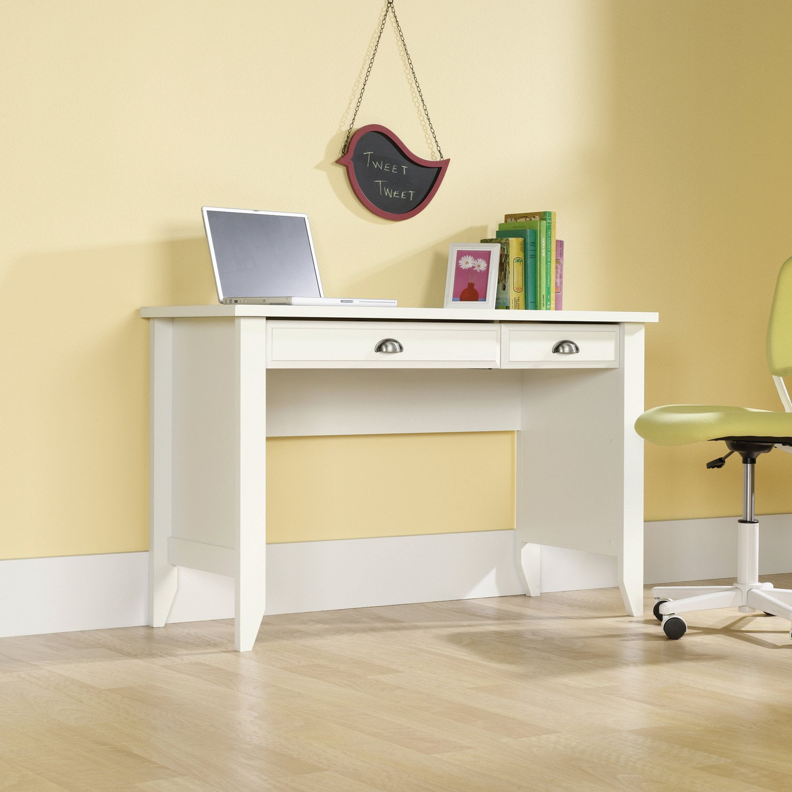 Sauder 411204 Shoal Creek Computer Desk, Soft White? Finish - Walmart.com