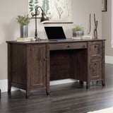 Sauder 422350 Carson Forge Computer Desk, Coffee Oak® Finish - Walmart.com