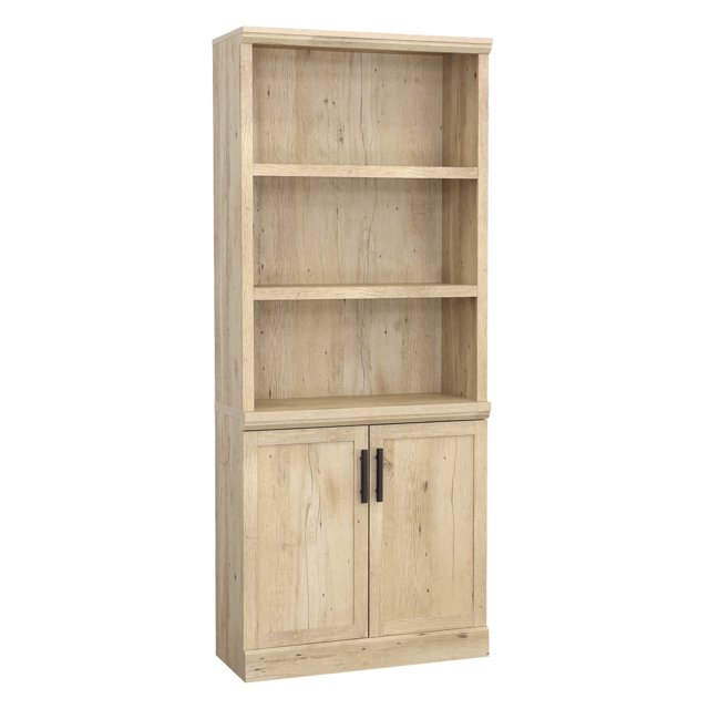 Sauder Aspen Post 5-Shelf Library Bookcase Bookcase, Prime Oak Finish ...