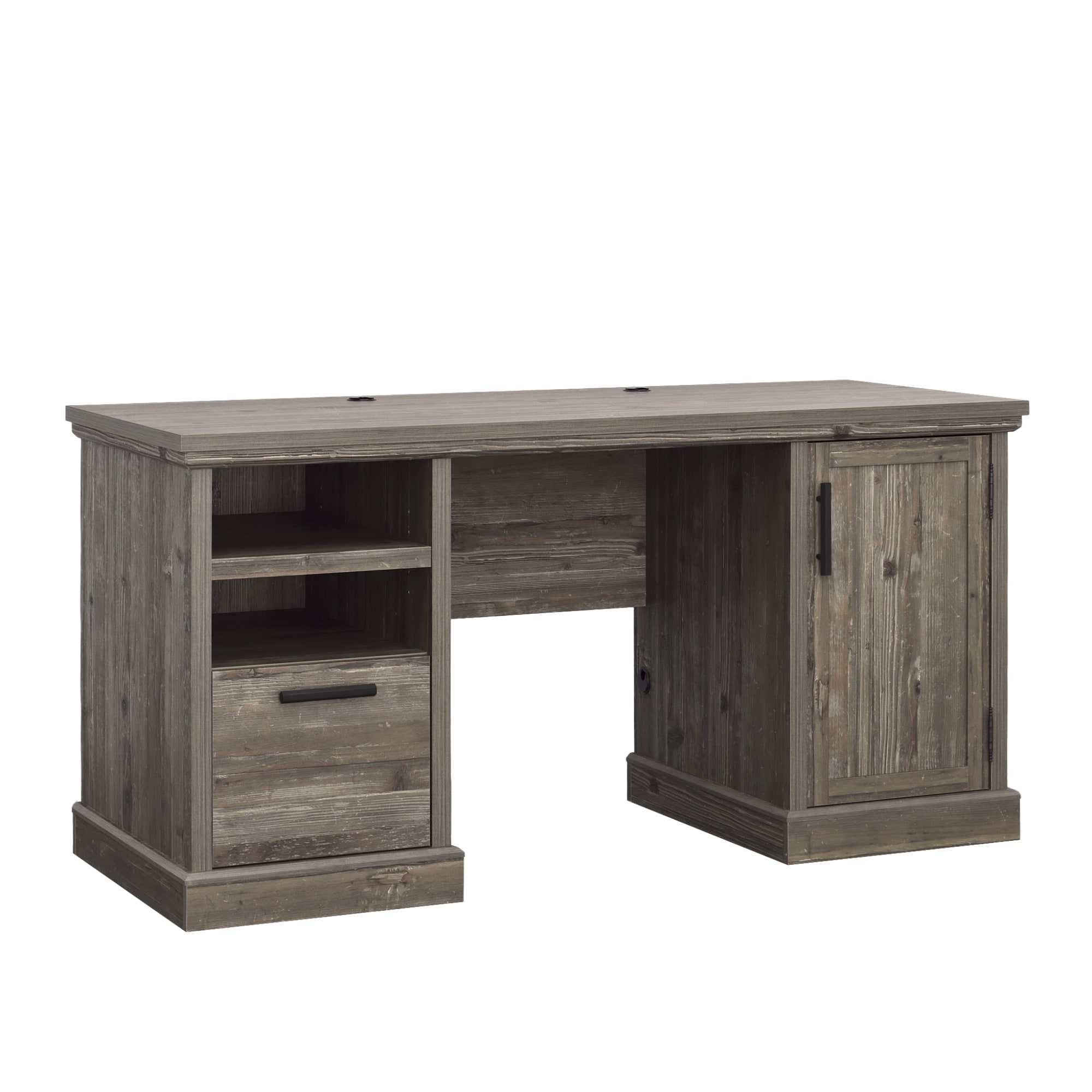 Sauder Whitaker Point Engineered Wood Executive Desk in Natural Maple ...