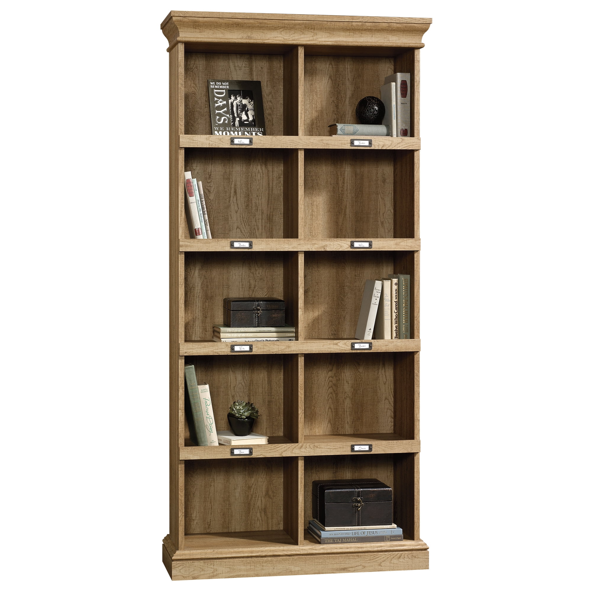 Sauder Barrister Lane Tall Bookcase, Scribed Oak Finish - Walmart.com