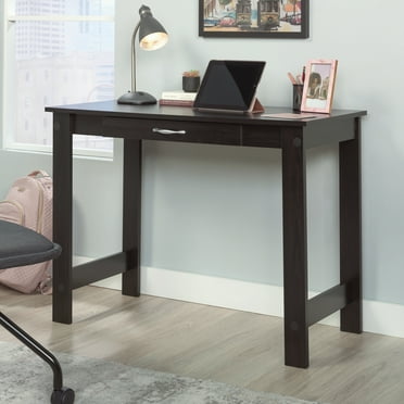 Sauder Beginnings Writing Desk with Drawer, Silver Sycamore Finish ...