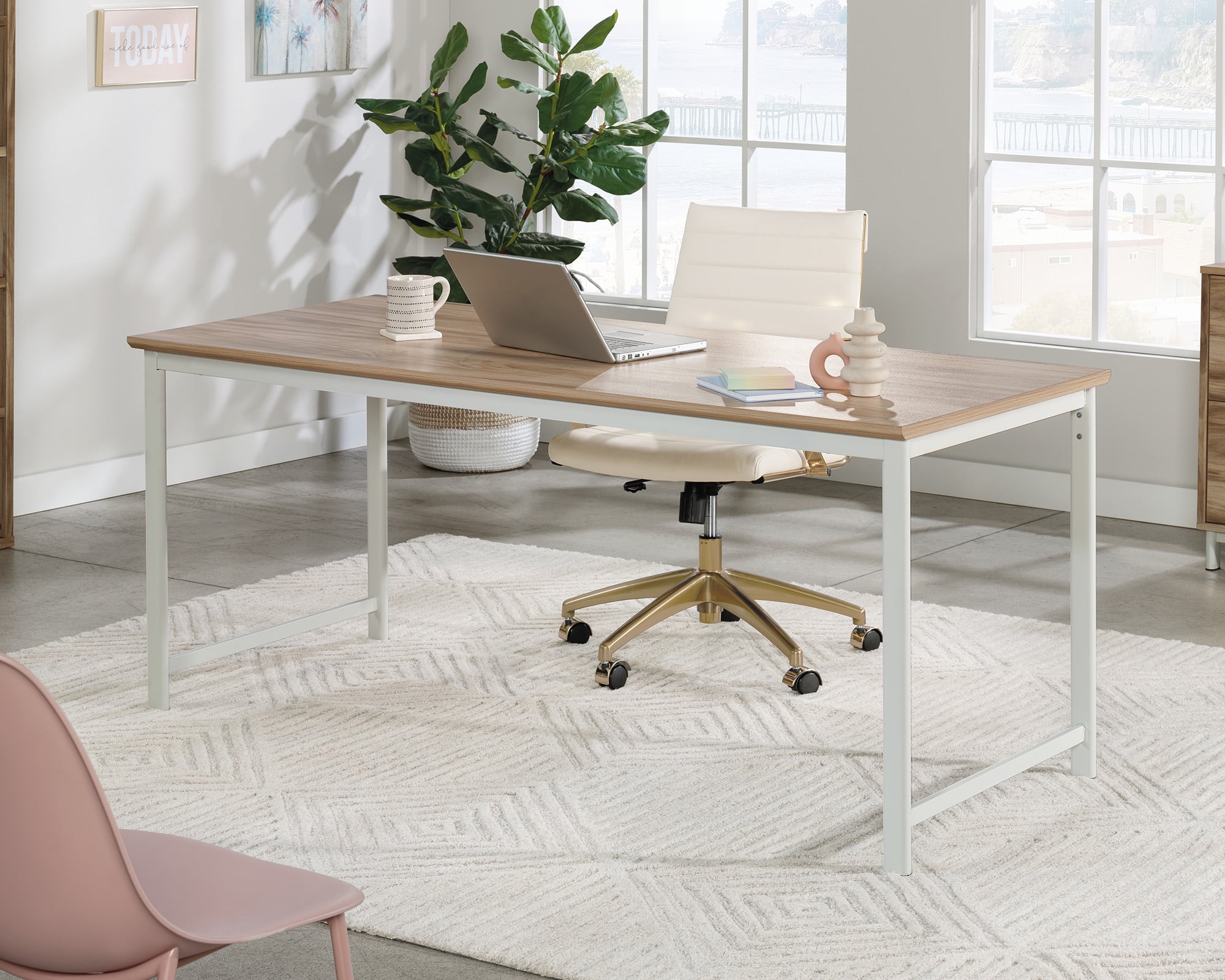 Sauder Bergen Circle® 72" x 30" Office Table/Desk in Kiln Acacia ...
