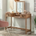 Sauder Cannery Bridge Bedroom Vanity with Mirror, Sindoori Mango Finish ...