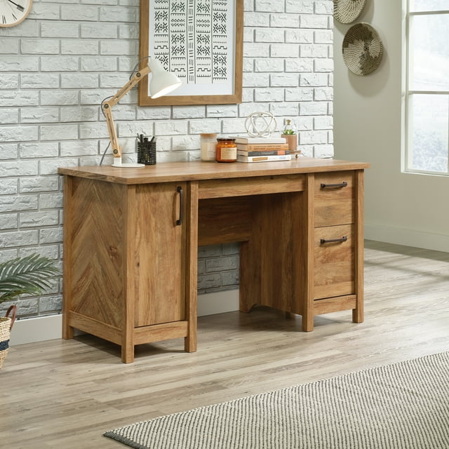 Sauder Home Office Cannery Bridge Computer Desk, Sindoori Mango Finish ...