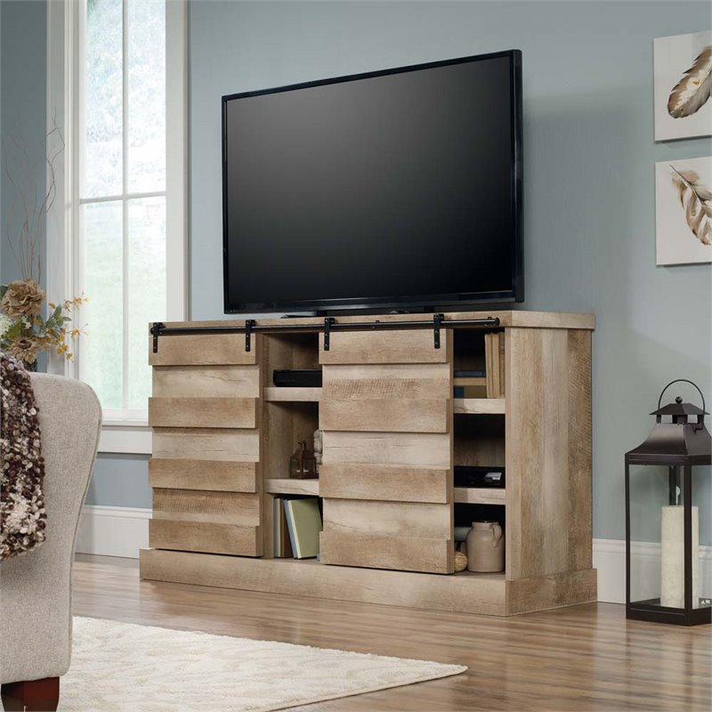 Sauder Cannery Bridge TV Stand for TVs up to 60", Lintel Oak Finish ...