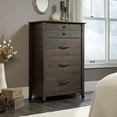 Sauder Carson Forge 4-Drawer Dresser, Coffee Oak Finish - Walmart.com