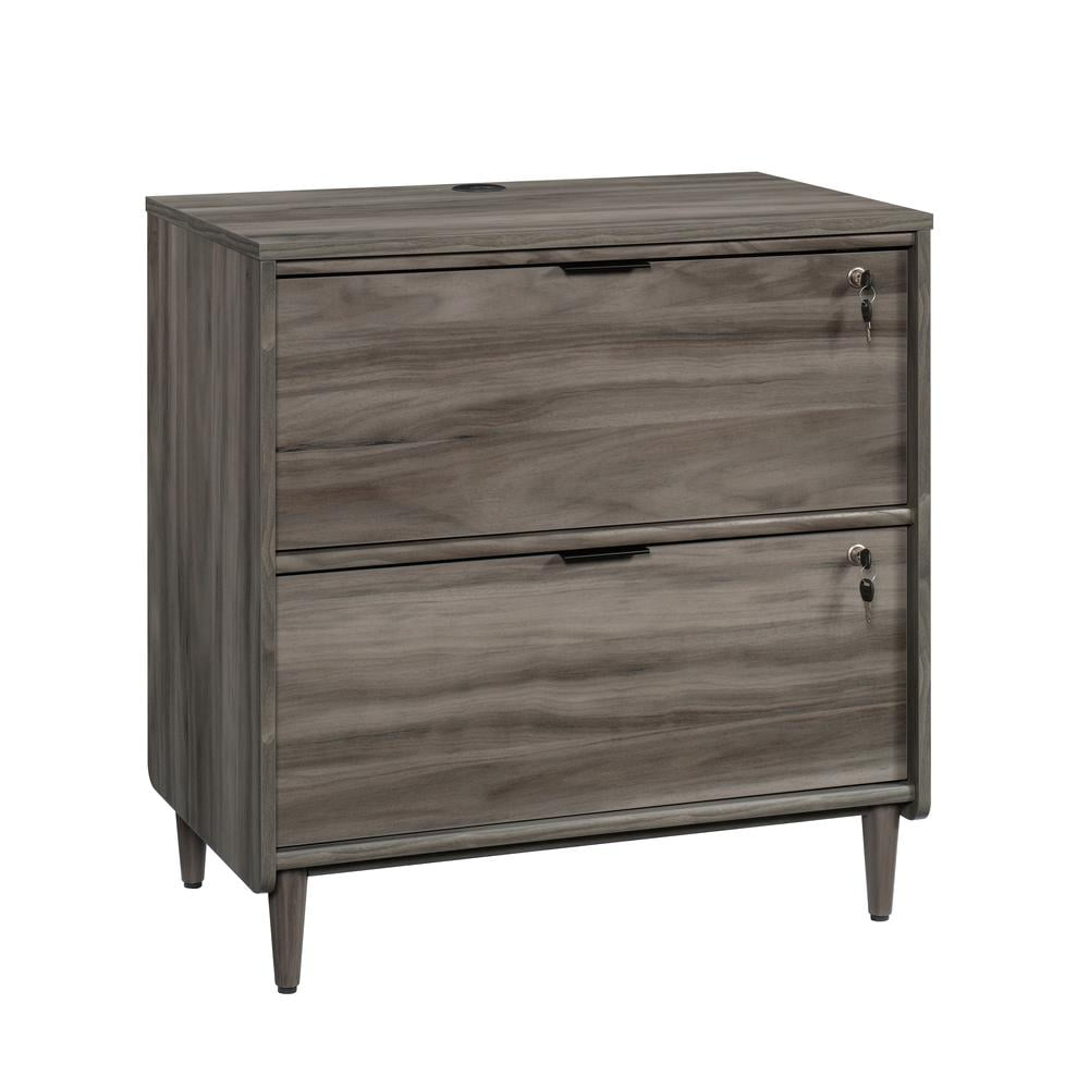 Sauder Clifford Place Engineered Wood File Cabinet in Jet Acacia/Dark ...