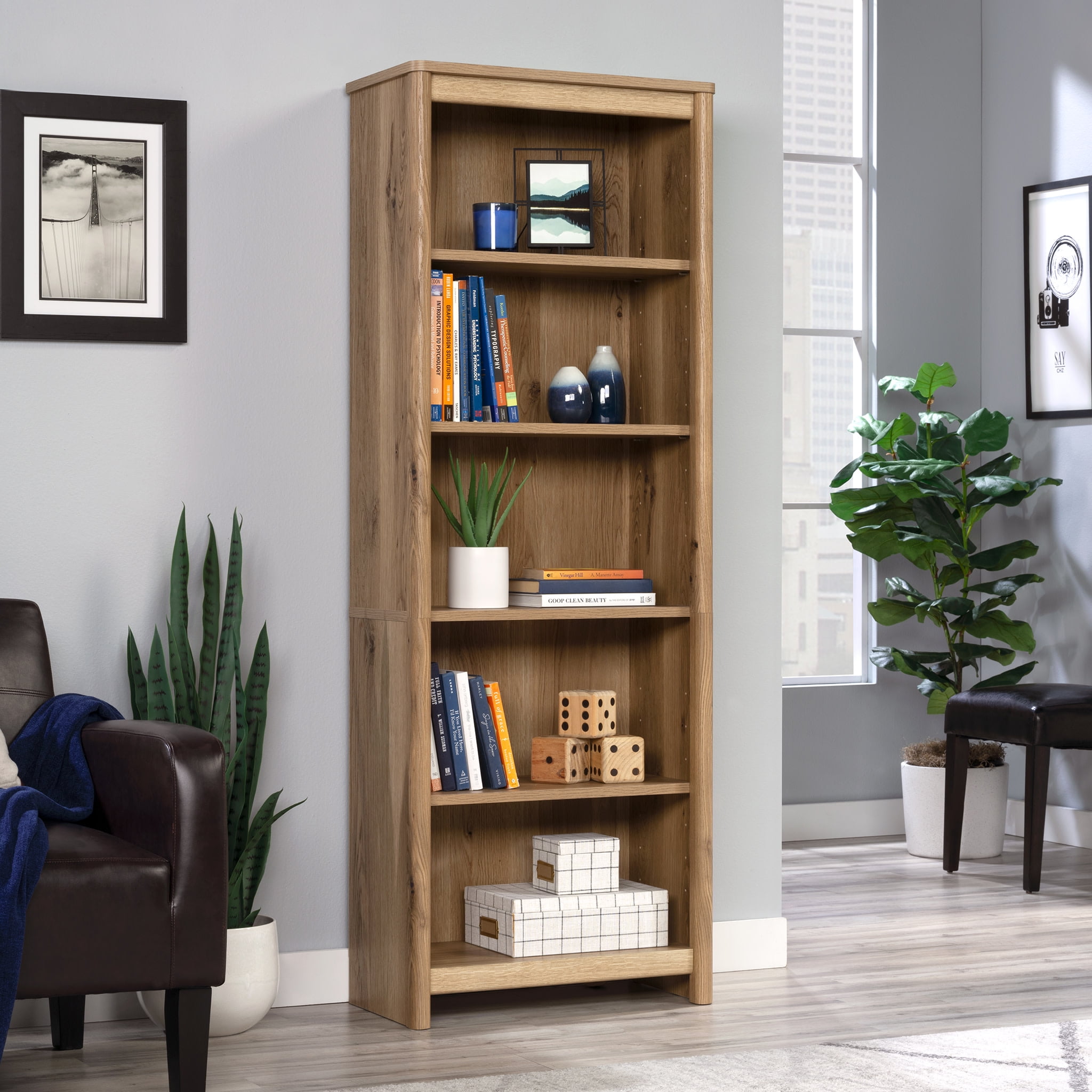 Sauder Dover Edge Bookcase Timber Oak finish - Walmart.com